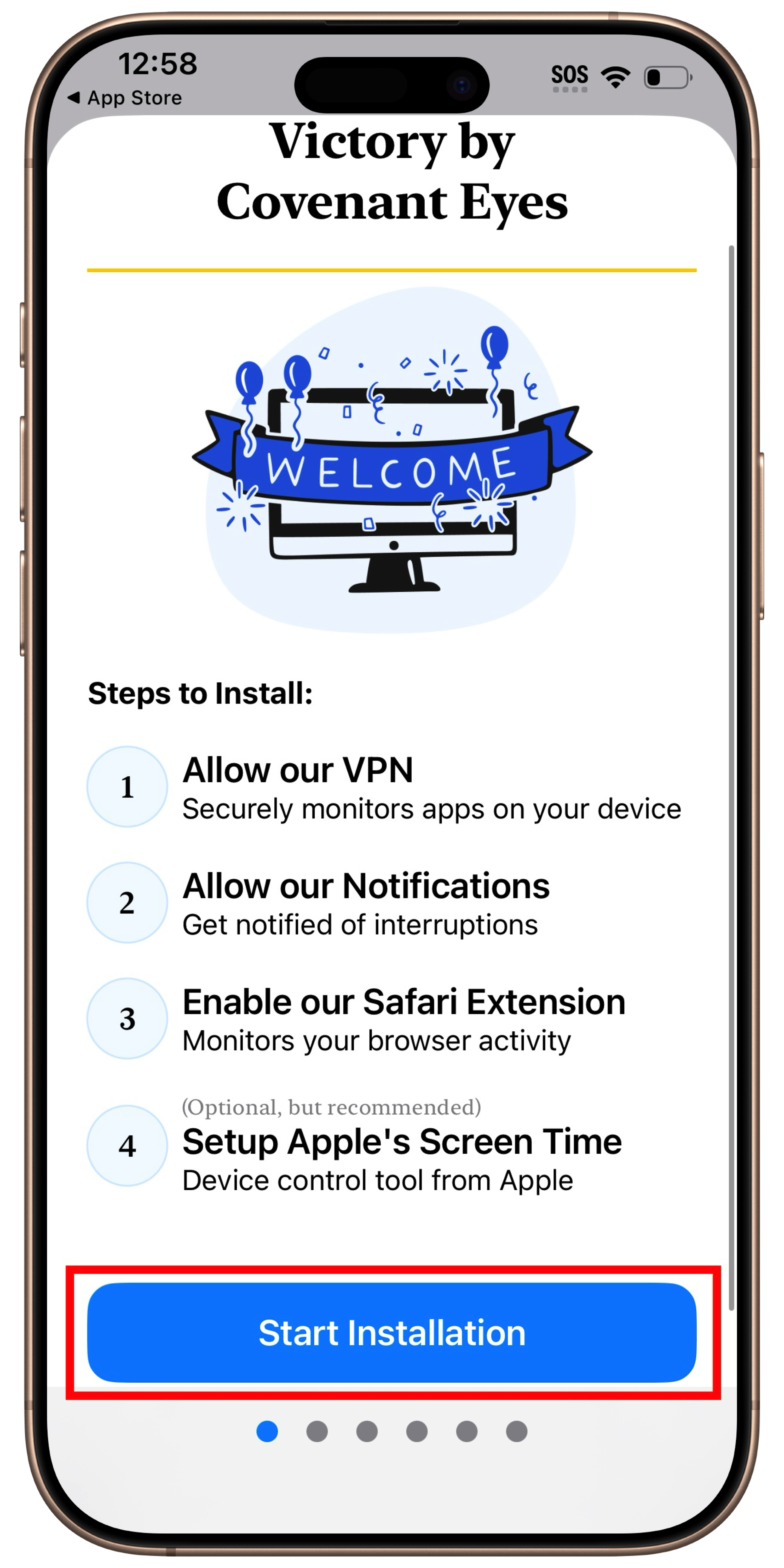How do I install Victory Shield™ on an iPhone®? – Covenant Eyes Service ...