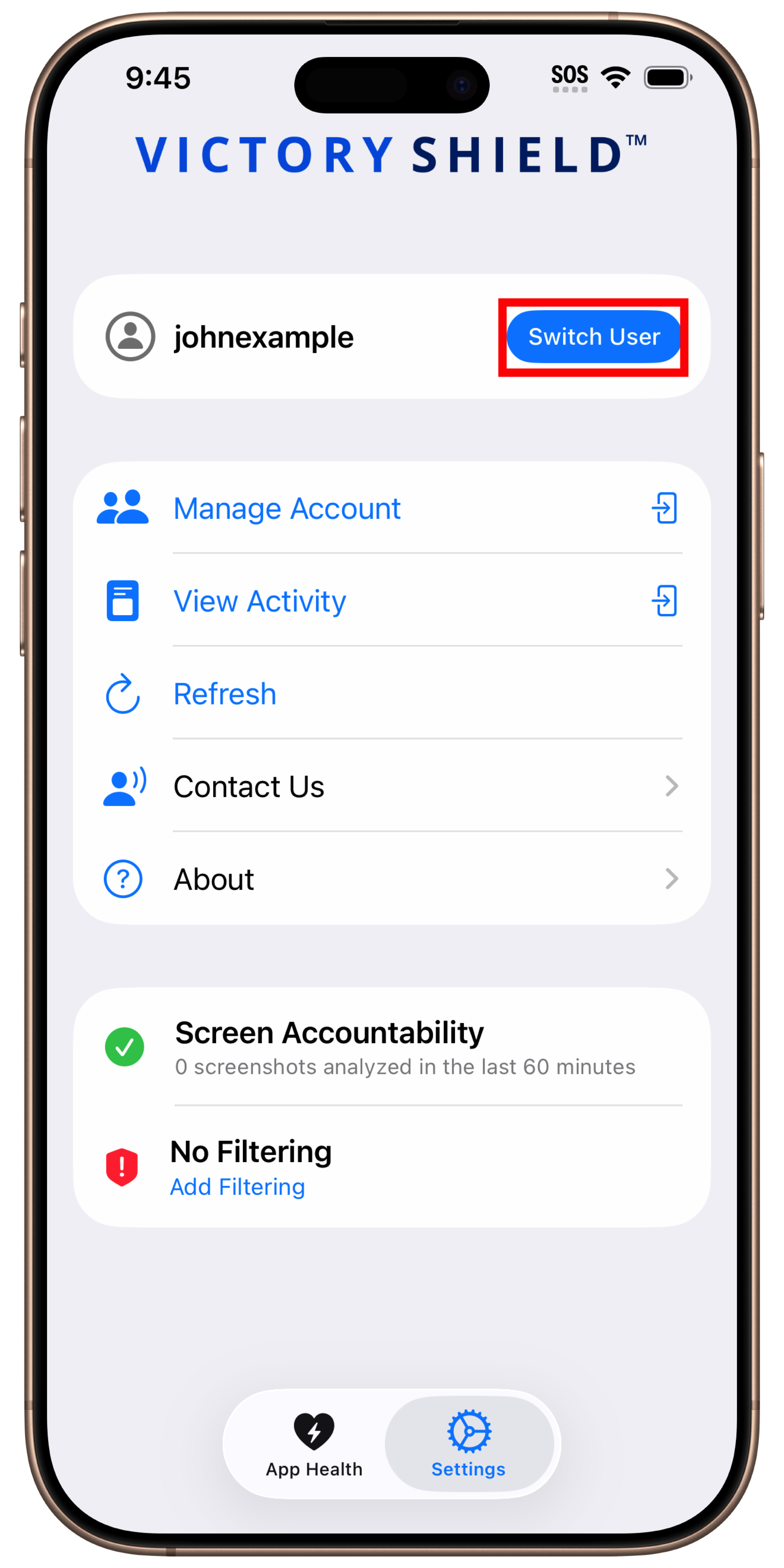 How do I switch the Victory Shield™ user on an iPhone®? – Covenant Eyes ...