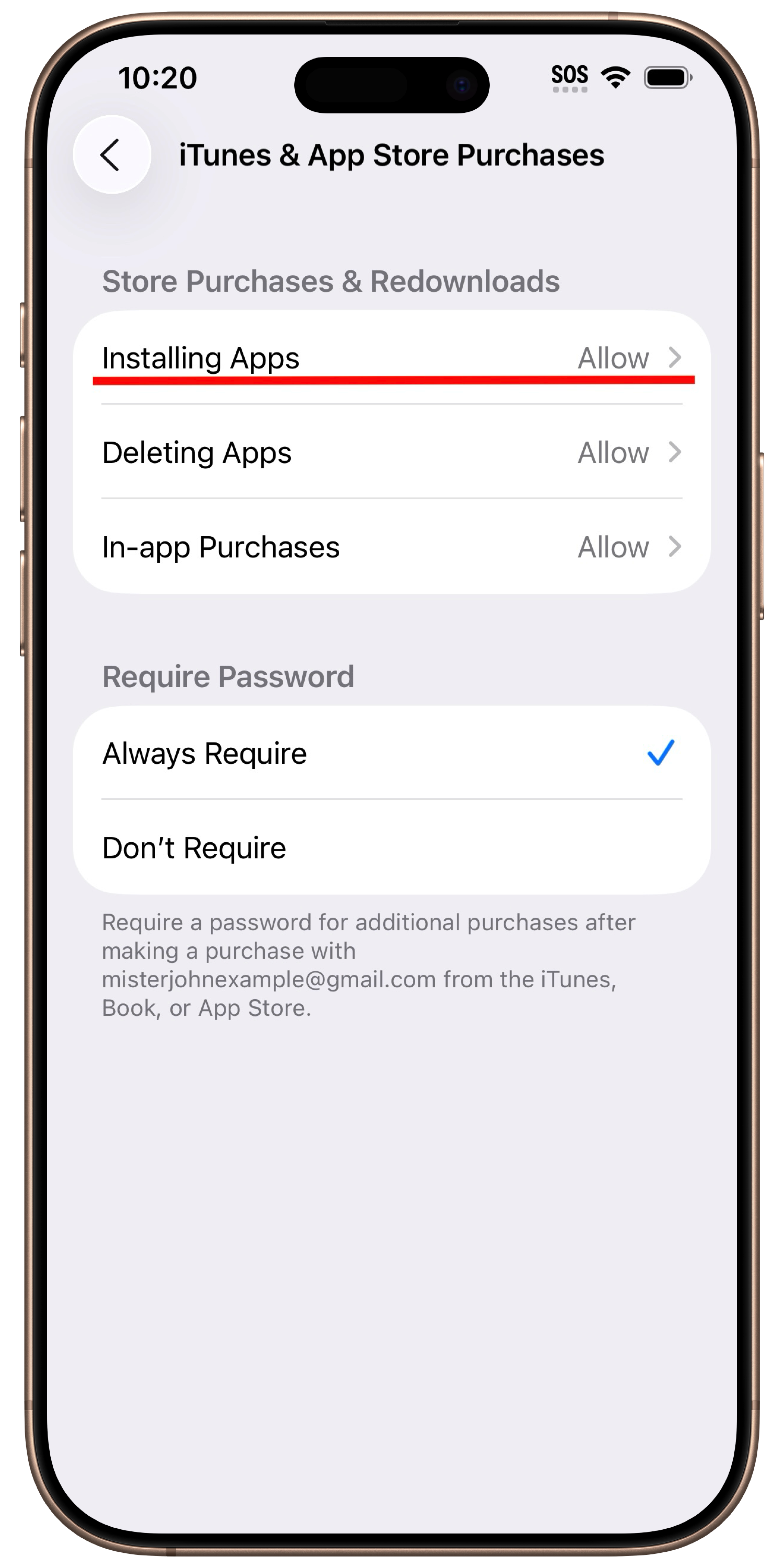 How do I turn on the App Store® in Screen Time so I can update Victory ...